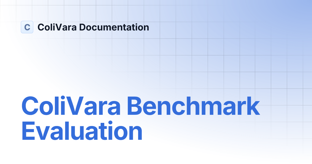 ColiVara Benchmark Evaluation | ColiVara Documentation